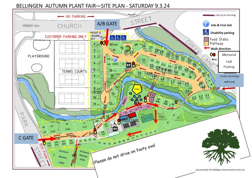 FINAL STALL LIST & MAP FOR SATURDAY 9.3.24 | Bellingen Plant Fair